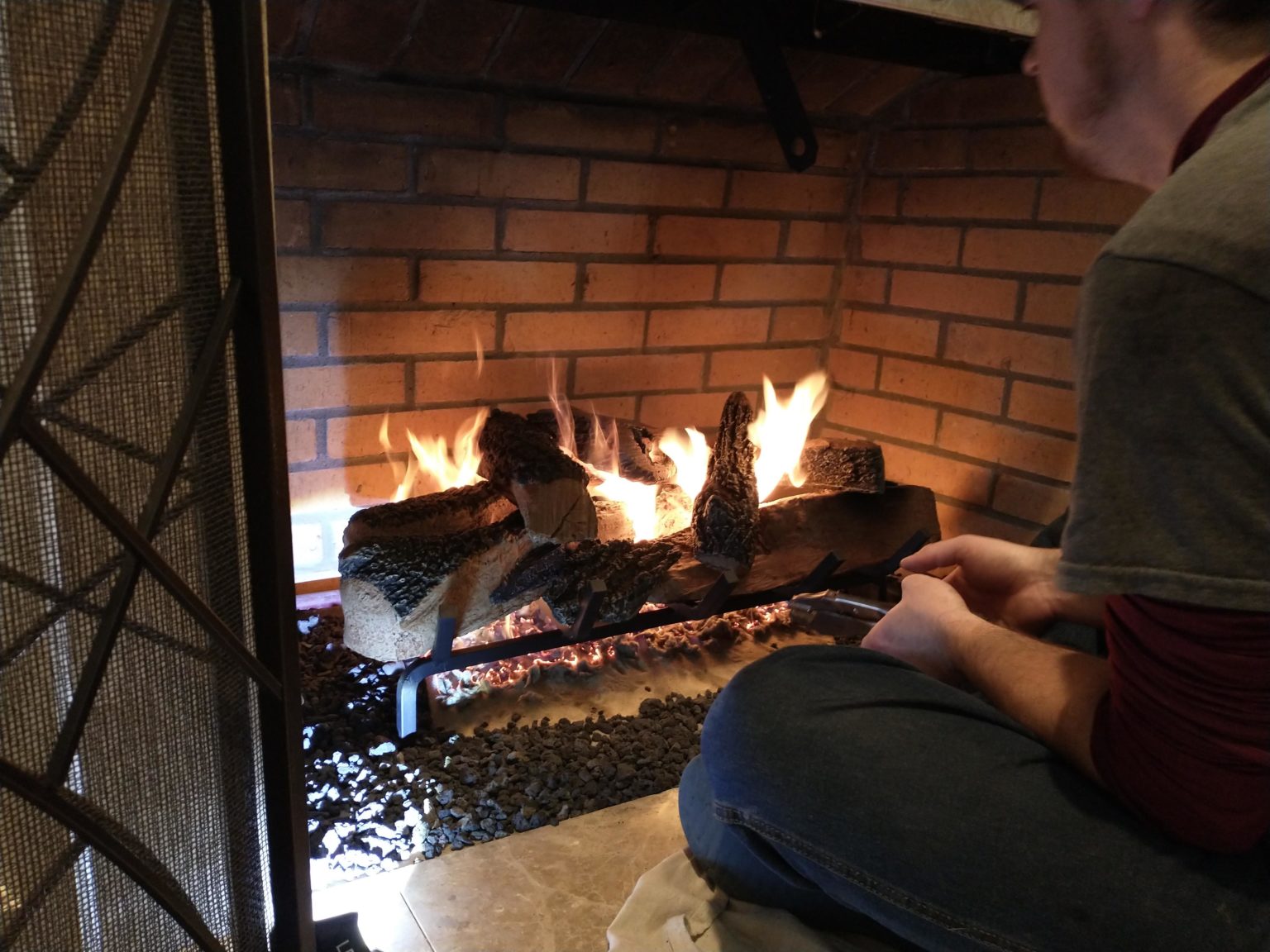 Is my gas log ignitor working correctly now? • ClearChimney.com